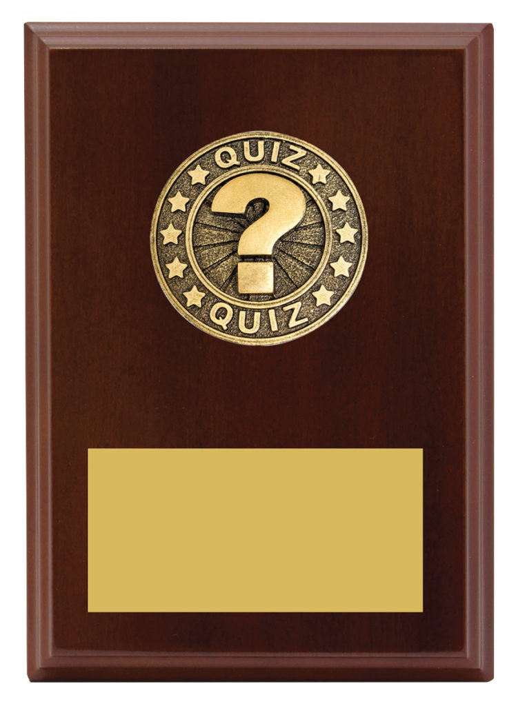 Quiz Award Plaque - Trophylink