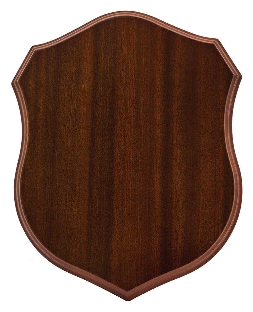 Walnut Timber Shield - Trophylink