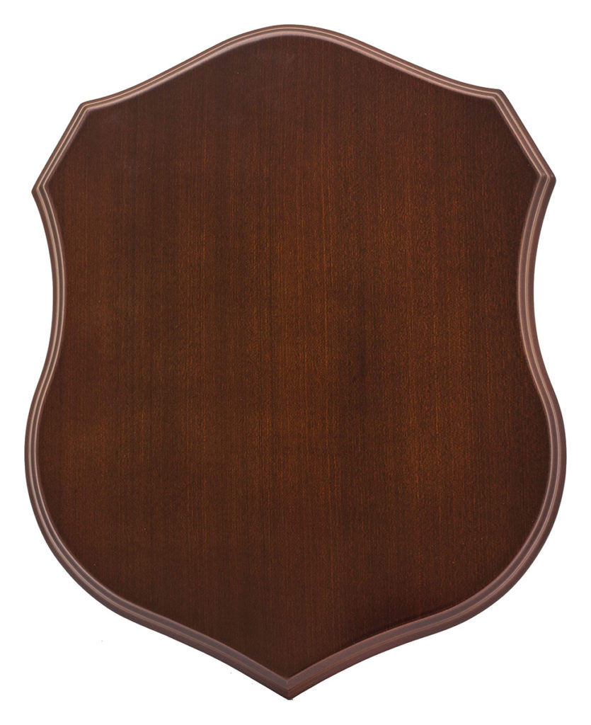 Walnut Timber Shield - Trophylink