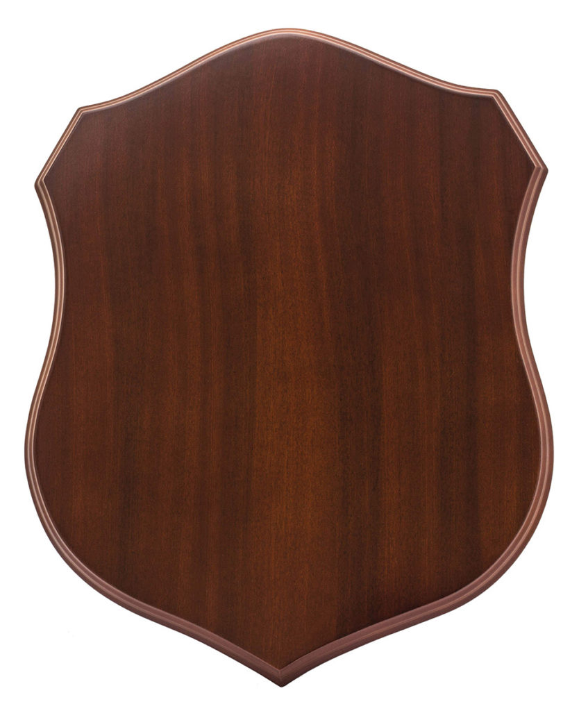 Walnut Timber Shield - Trophylink
