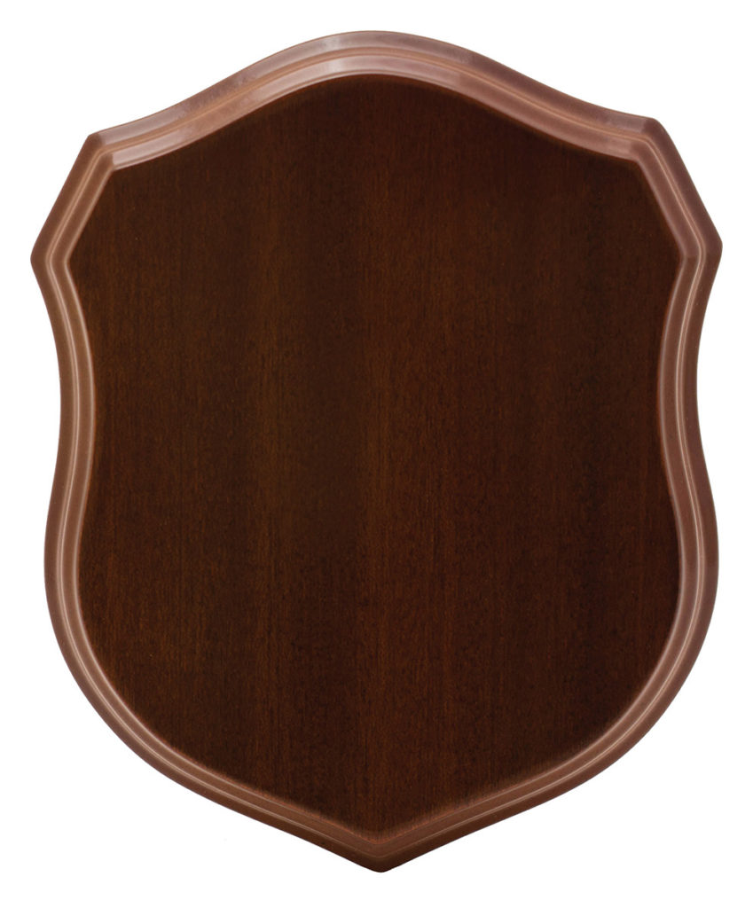 Walnut Timber Shield - Trophylink