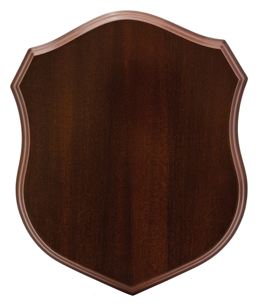 Walnut Timber Shield - Trophylink